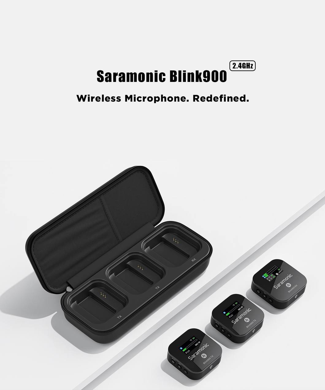 Saramonic Blink 900 B2 Advanced 2.4 GHz 2-Person Wireless Clip-On ...