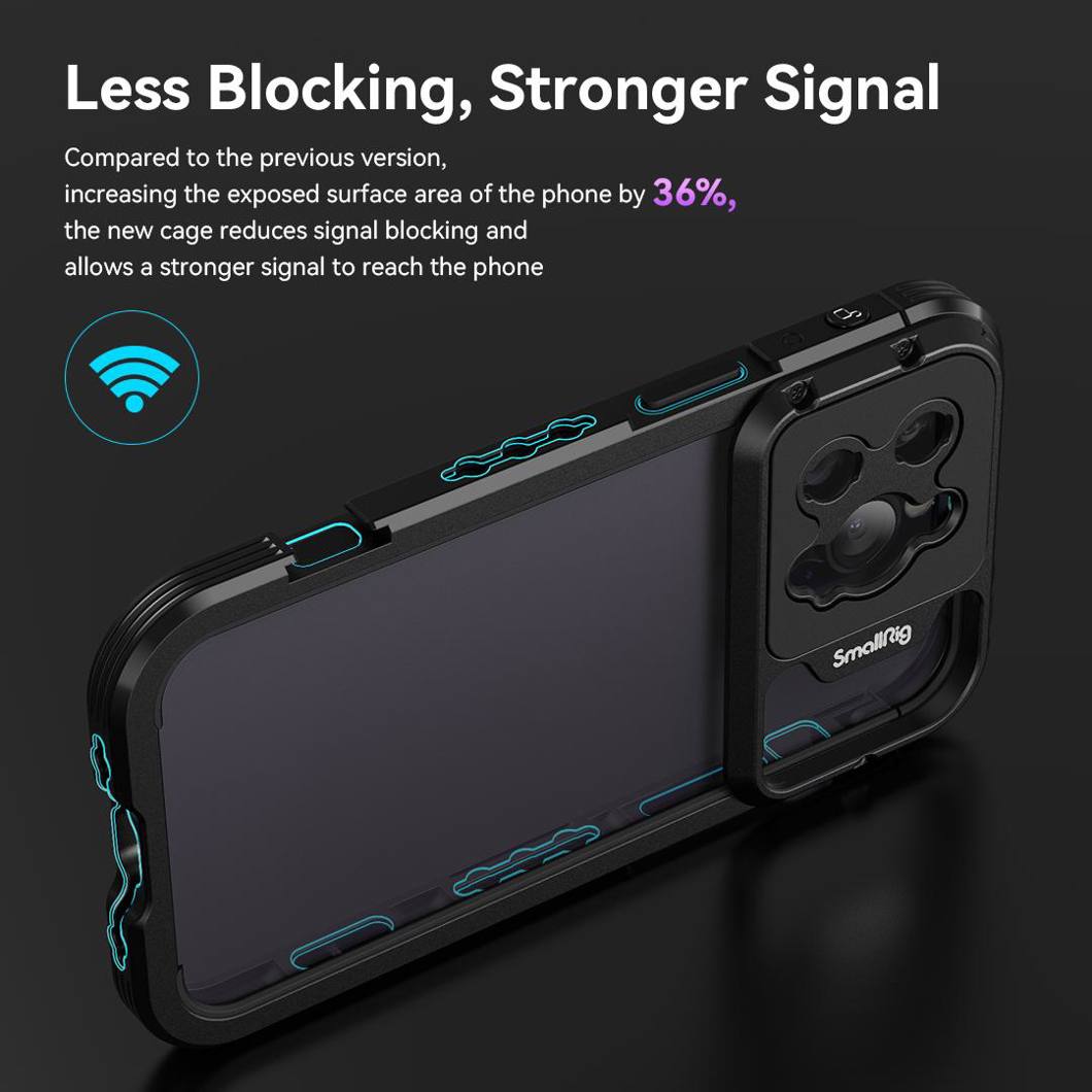 SmallRig 4080 17 mm Threaded Lens Backplane For iPhone 14 Pro