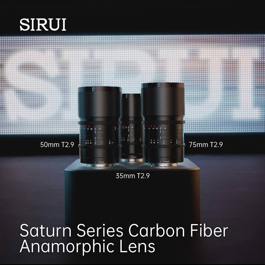 Sirui Anamorphic Lens Saturn 35mm T2.9 1.6x Carbon Fiber Full Frame E ...
