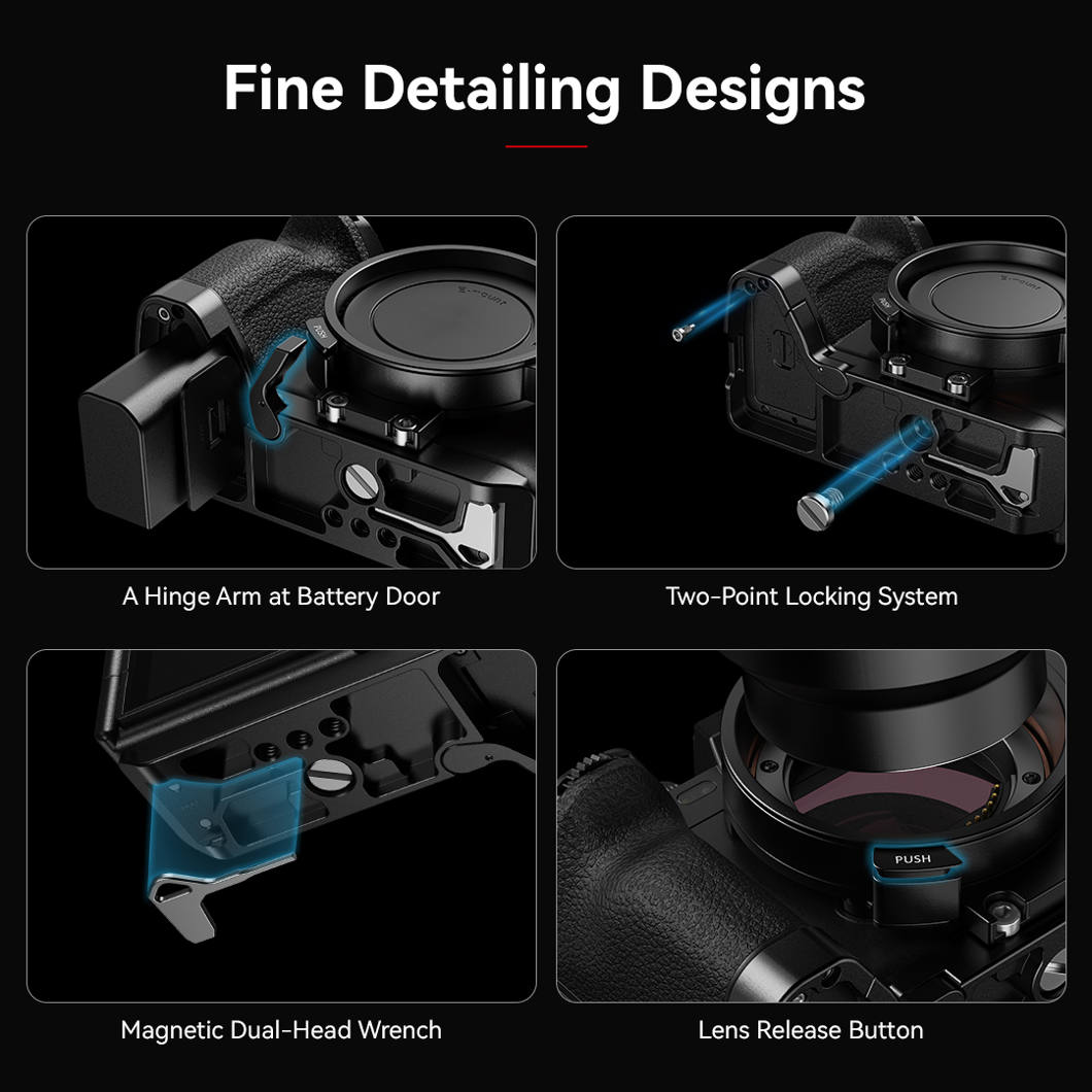 SmallRig 4148 Rotatable Horizontal-to-Vertical Mount Plate Kit for Sony ...