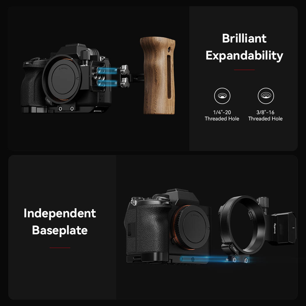 SmallRig 4148 Rotatable Horizontal-to-Vertical Mount Plate Kit for Sony ...