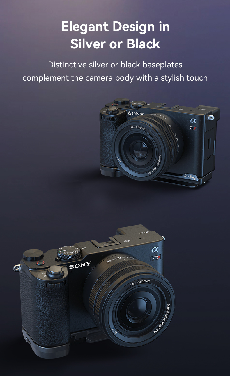 SmallRig 4439 Bottom Mount Plate for Sony A7CII / A7CR (Silver)