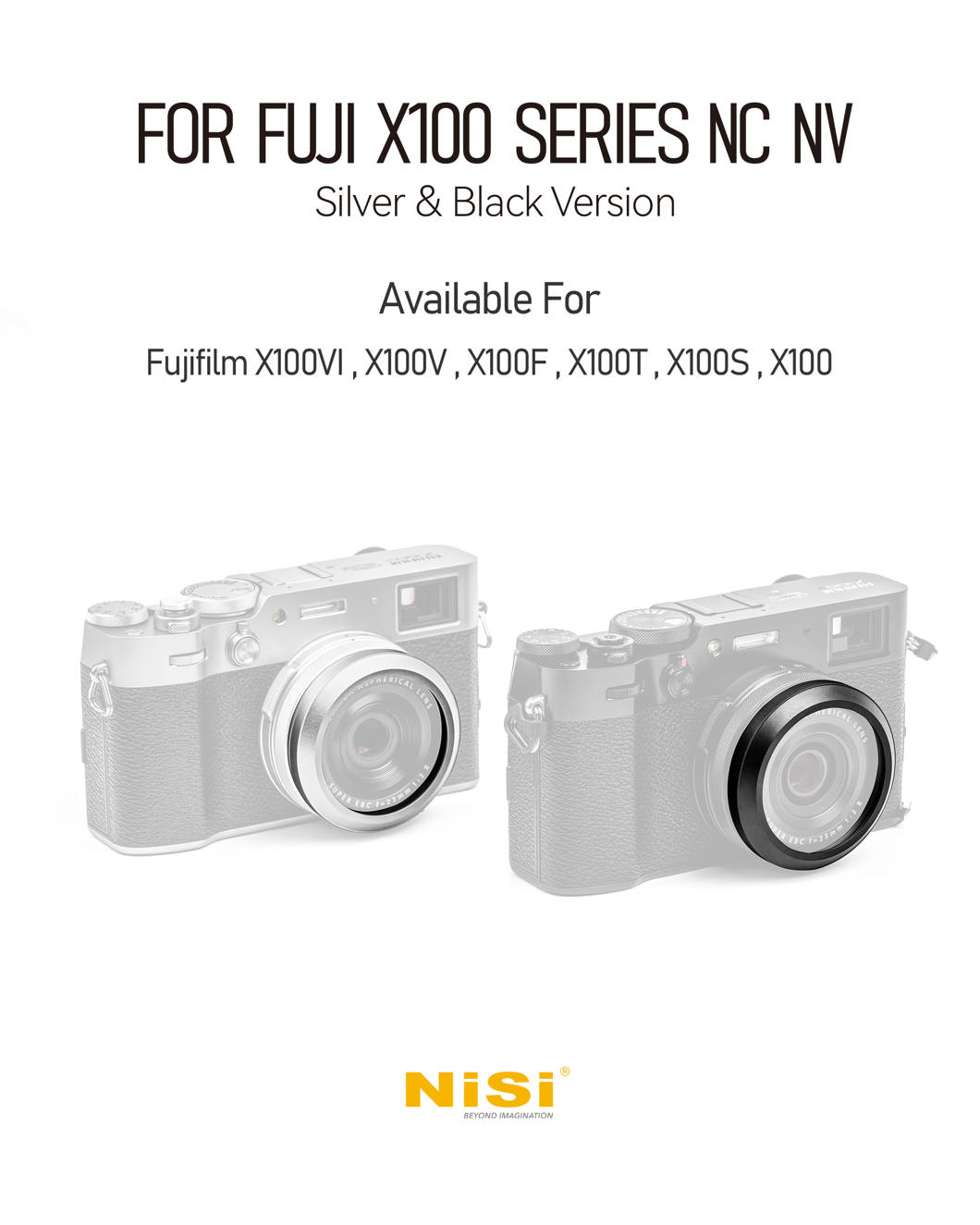 NiSi Filter NC UV For Fujifilm X100 Series Silver