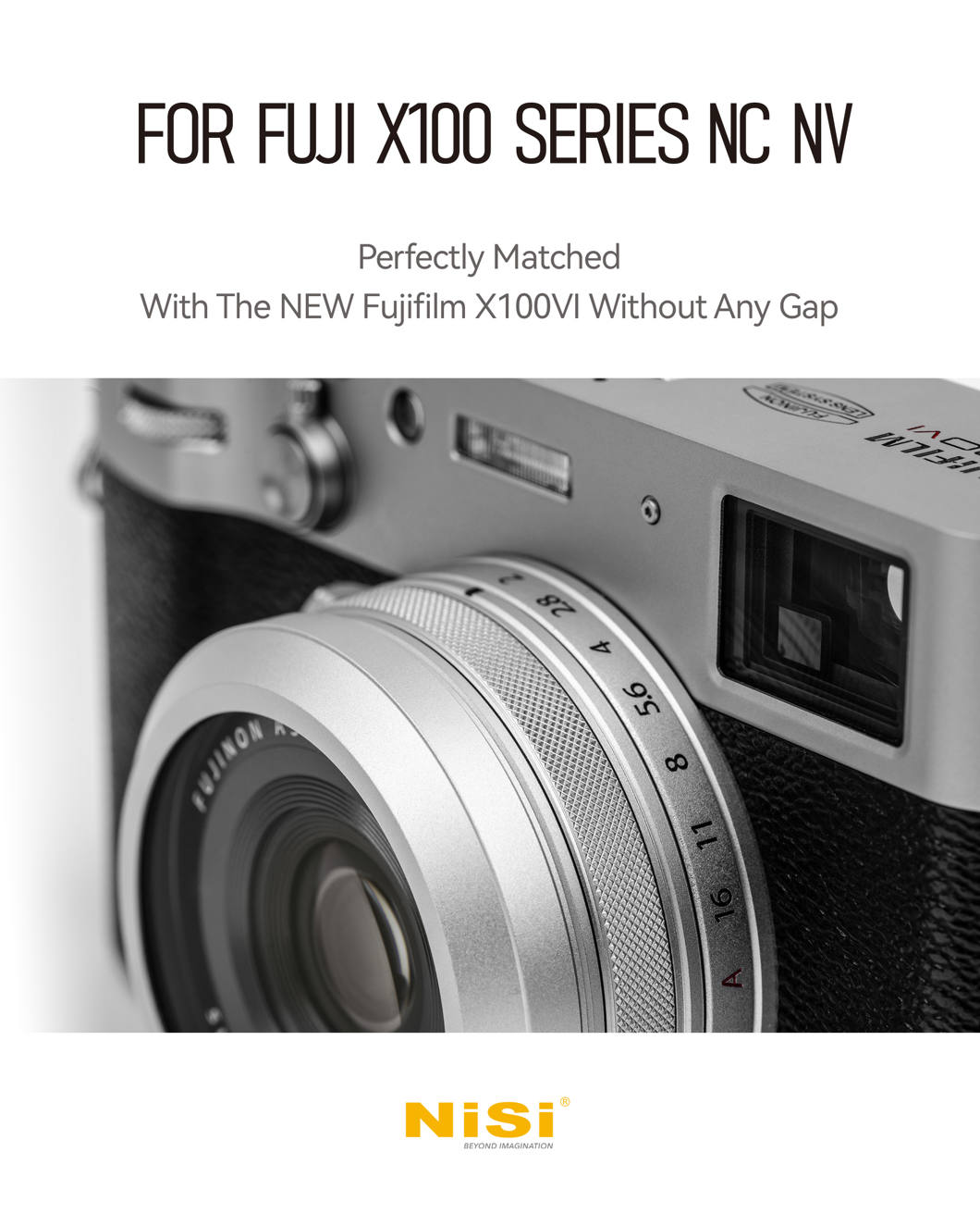 NiSi Filter NC UV For Fujifilm X100 Series Silver