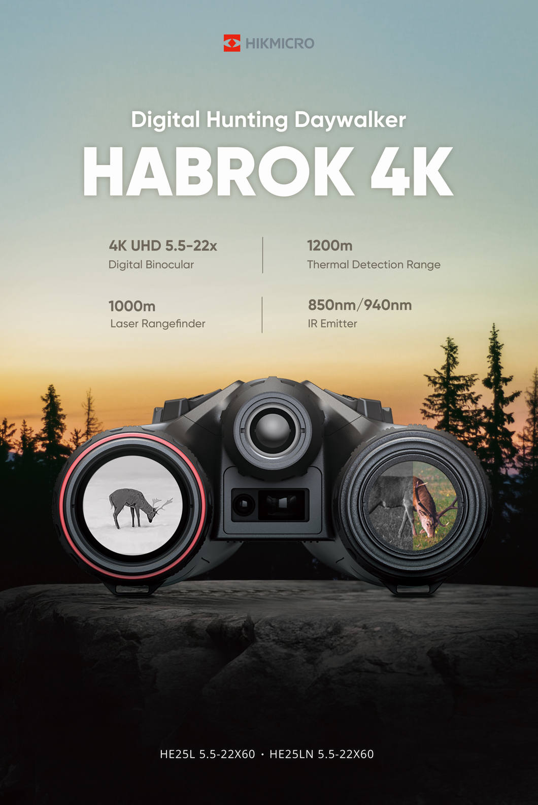 HIKMICRO Habrok 4K HE25LN 940nm